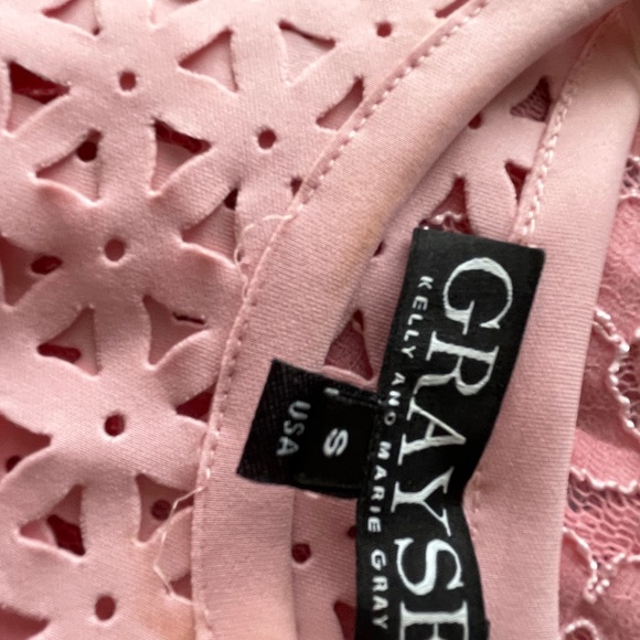 Grayse | Dresses | Grayse Dress Pink Laser Cut | Poshmark
